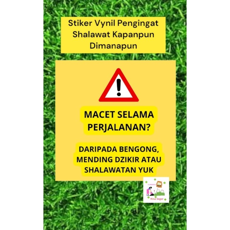 Vinyl Sticker Reminder of Shalawat When you are anywhere, jammed in the ...