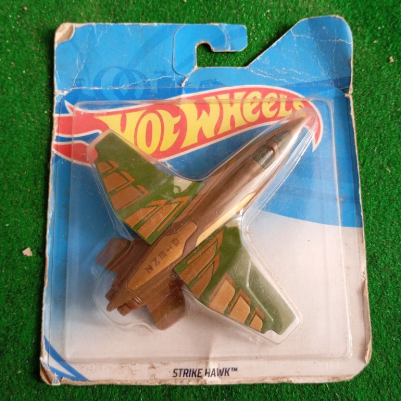 Hot wheels hotwheels strike hawk aircraft brown brown fighter airplane ...