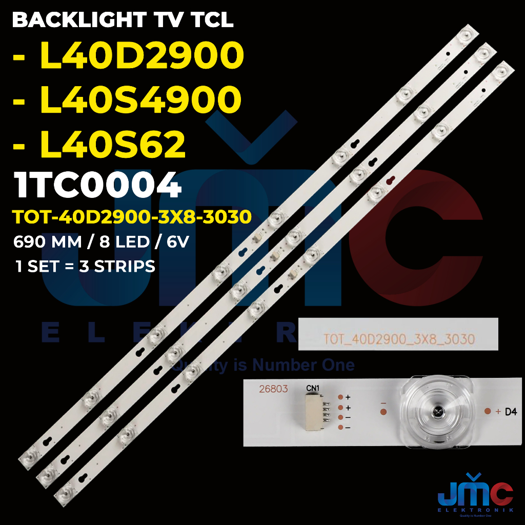 Tcl 40 Inch TV Backlight L40D2900 L40S4900 L40S62 TOT-40D2900-3X8-3030C ...