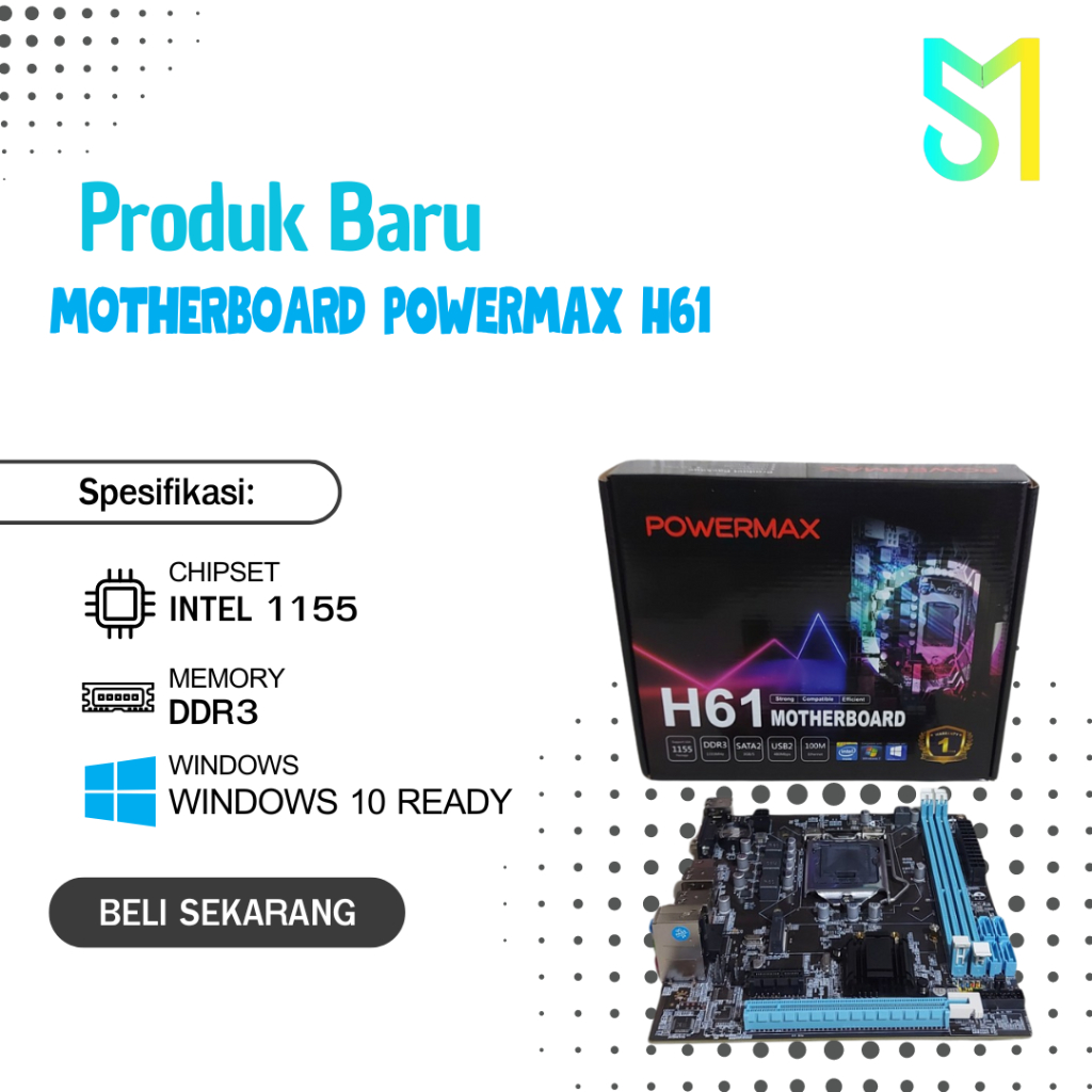 Powermax H61 LGA 1155. MOTHERBOARD | Shopee Philippines