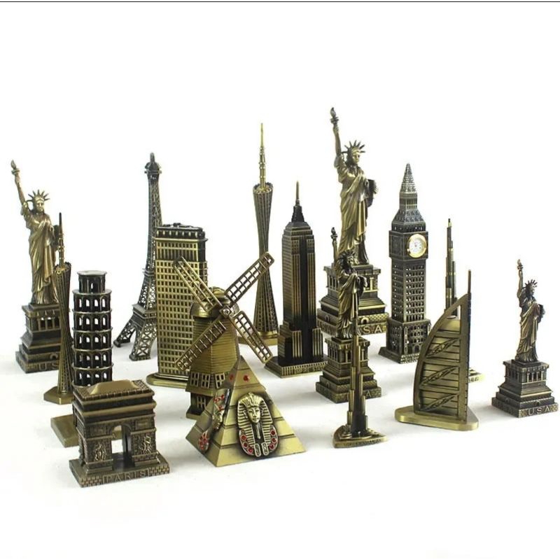 World Famous Landmark National Display Miniature Statue of Liberty Big ...