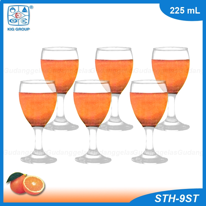 1 SET Of 6pcs Foot Glass/Orange Juice Foot Glass/Drinking Foot Glass ...