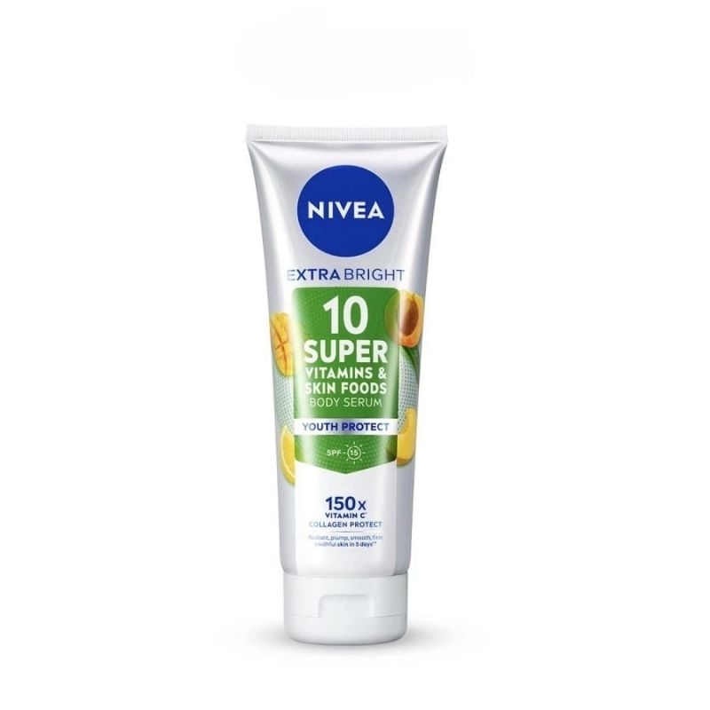 Nivea Body Serum Extra Bright 10 Super Vitamin & Skin Foods Youth ...