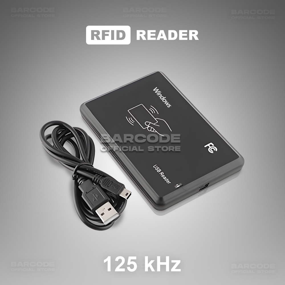 Proximity Card Reader Card Tag USB Plug & Play 125KHz RFID Card Reader ...