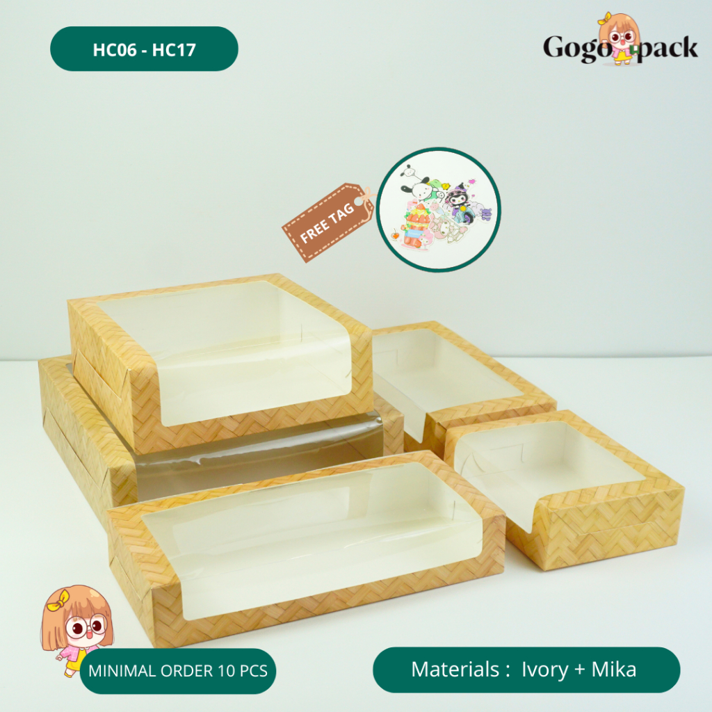Chocolate Woven Motif Snack Box / Mica Window Ivory Box / Chocolate ...