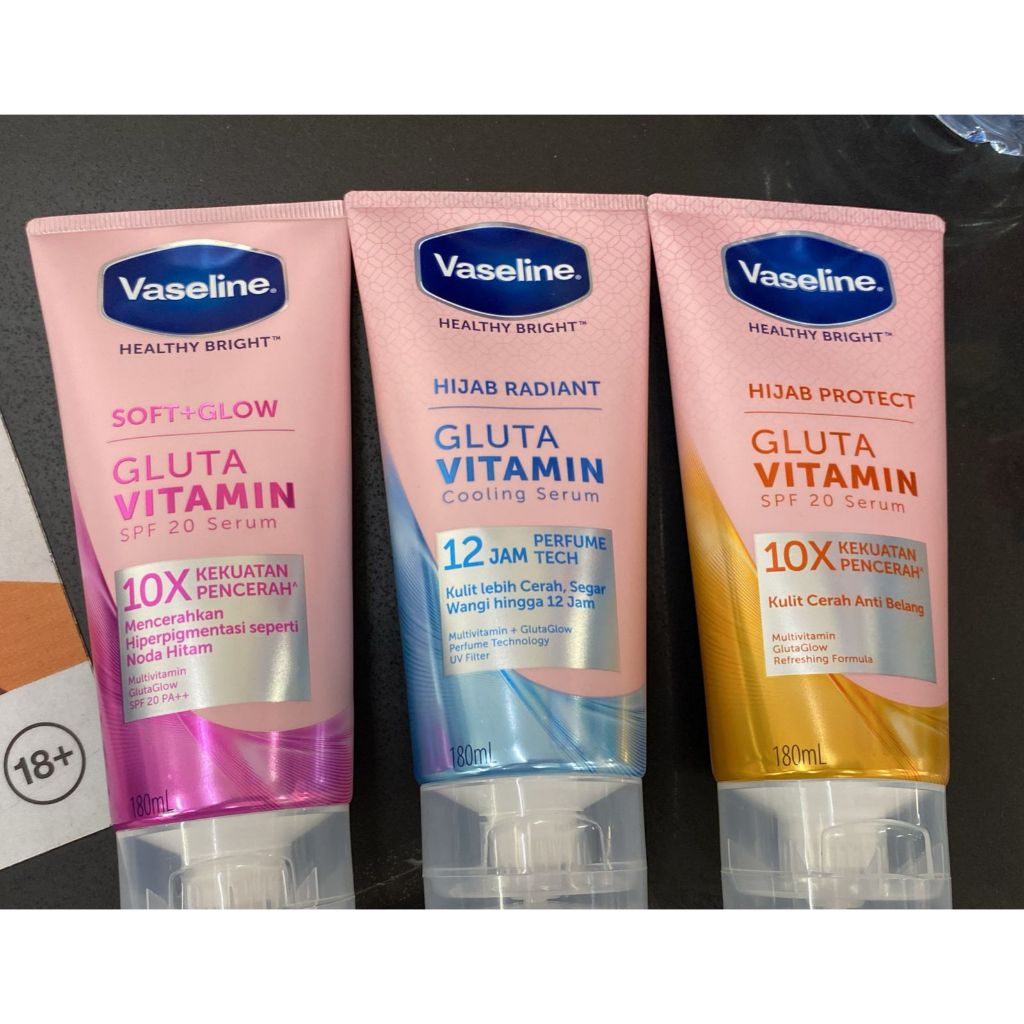 Vaseline GLUTA VITAMIN SOFT GLOW BODY SERUM 180ML | Shopee Philippines