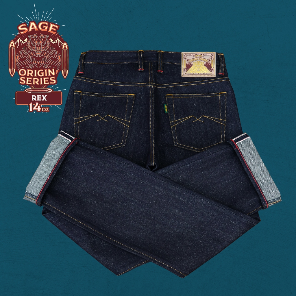 Sage Origin Series: Rex 14oz Sanforized Extra Deep Indigo Selvedge ...