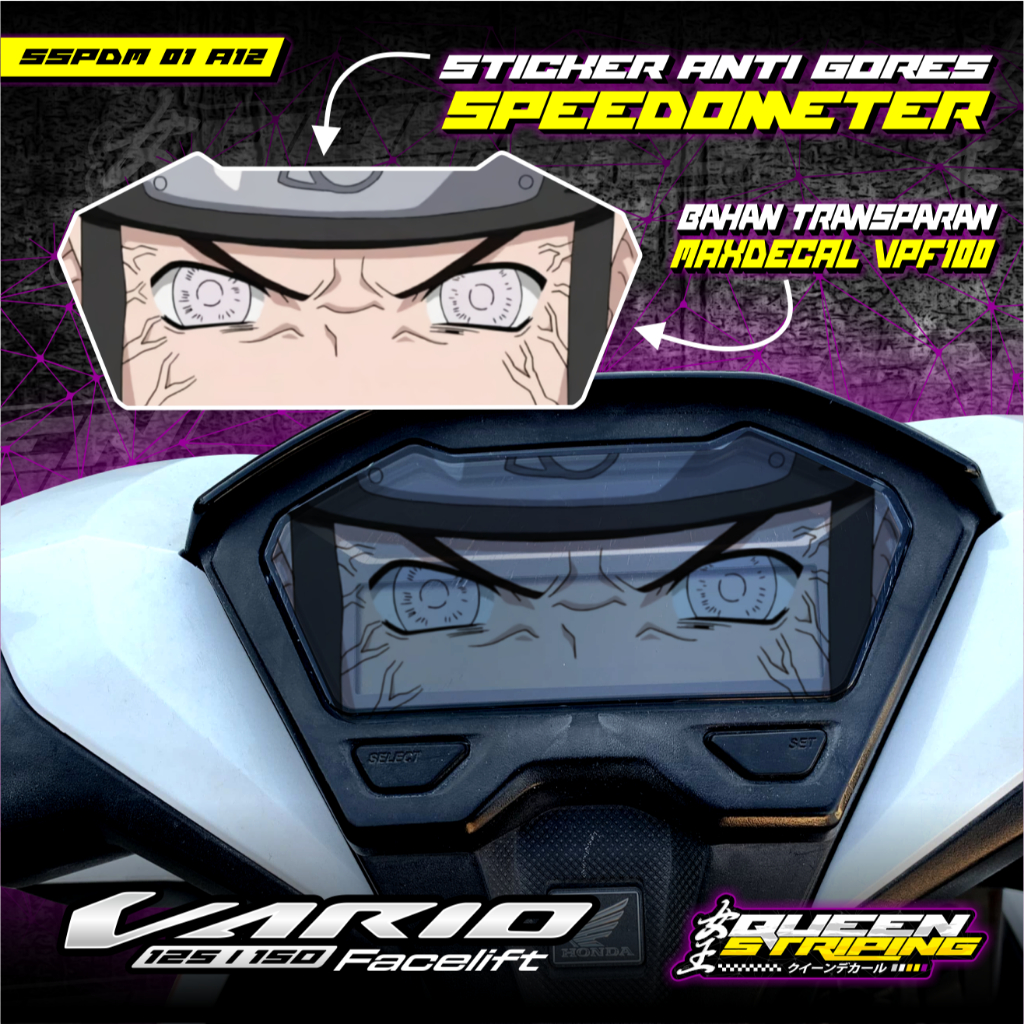 Transparent Sticker Speedometer Accessories Vario 125/150 Led New Anime ...