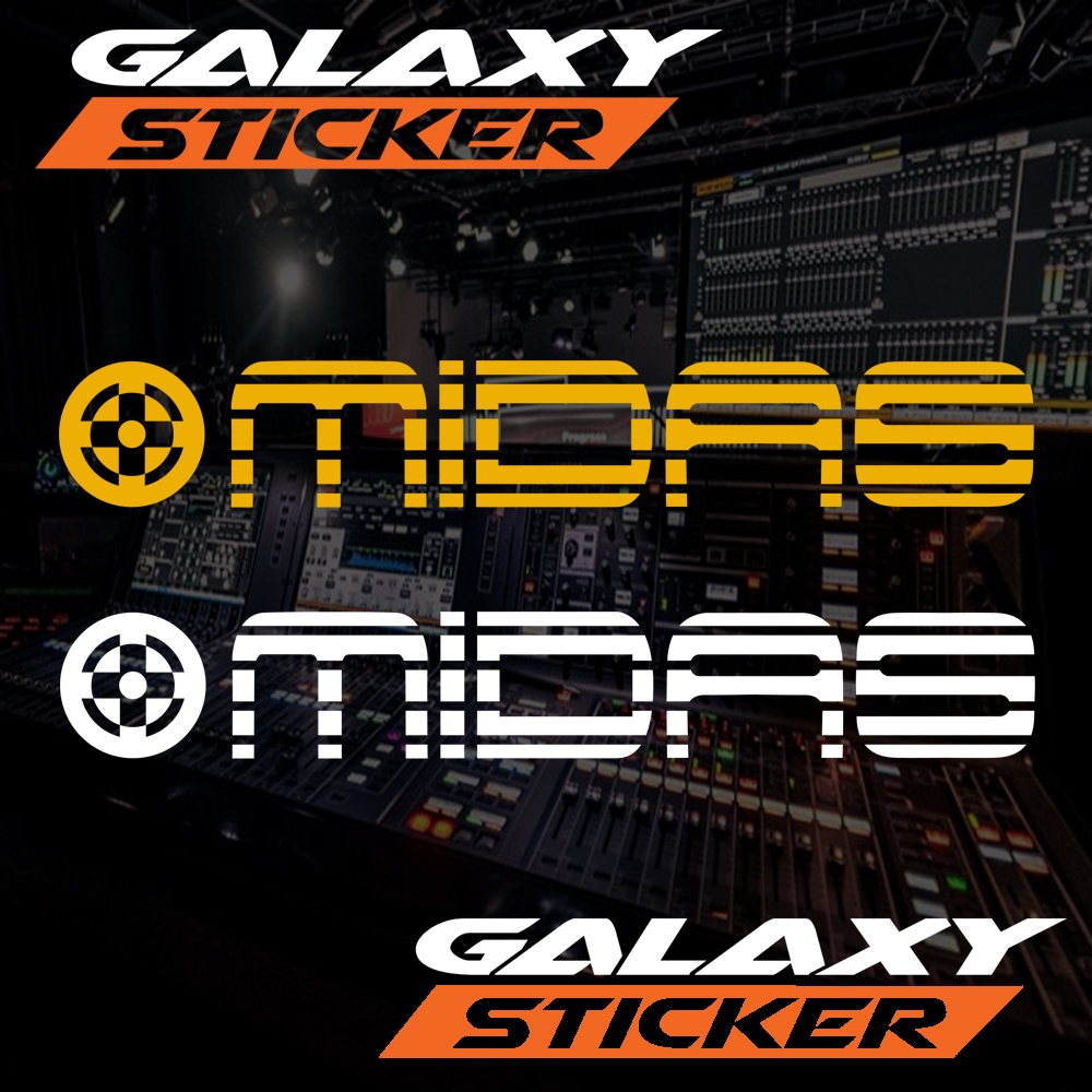 Cutting sticker hardcase box sound system midas .midas logo audio ...