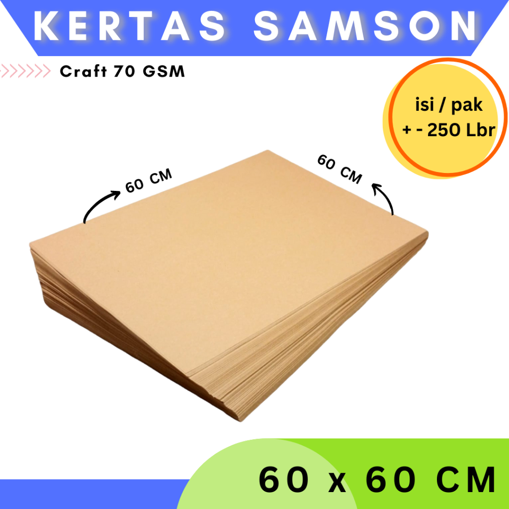 Samson Paper 60x60 Contents 250lbr/CRAFT Paper | Shopee Philippines