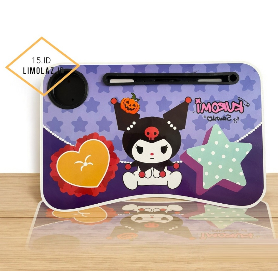 UNGU Laptop TABLE / STUDY TABLE / PURPLE KUROMI CHARACTER FOLDING TABLE ...