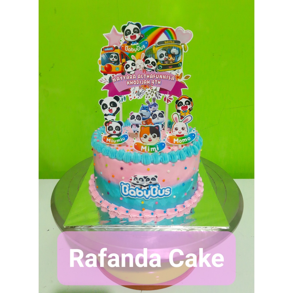 Custom name baby bus birthday cake Topper | Shopee Philippines