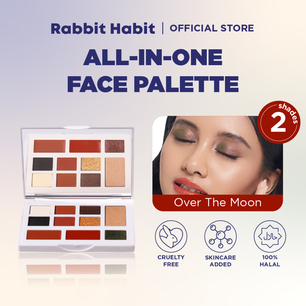 [LIMITED Edition] Rabbit Habit Over The Moon All-In-One Face Palette Eyeshadow, Lip, Cheeks ...