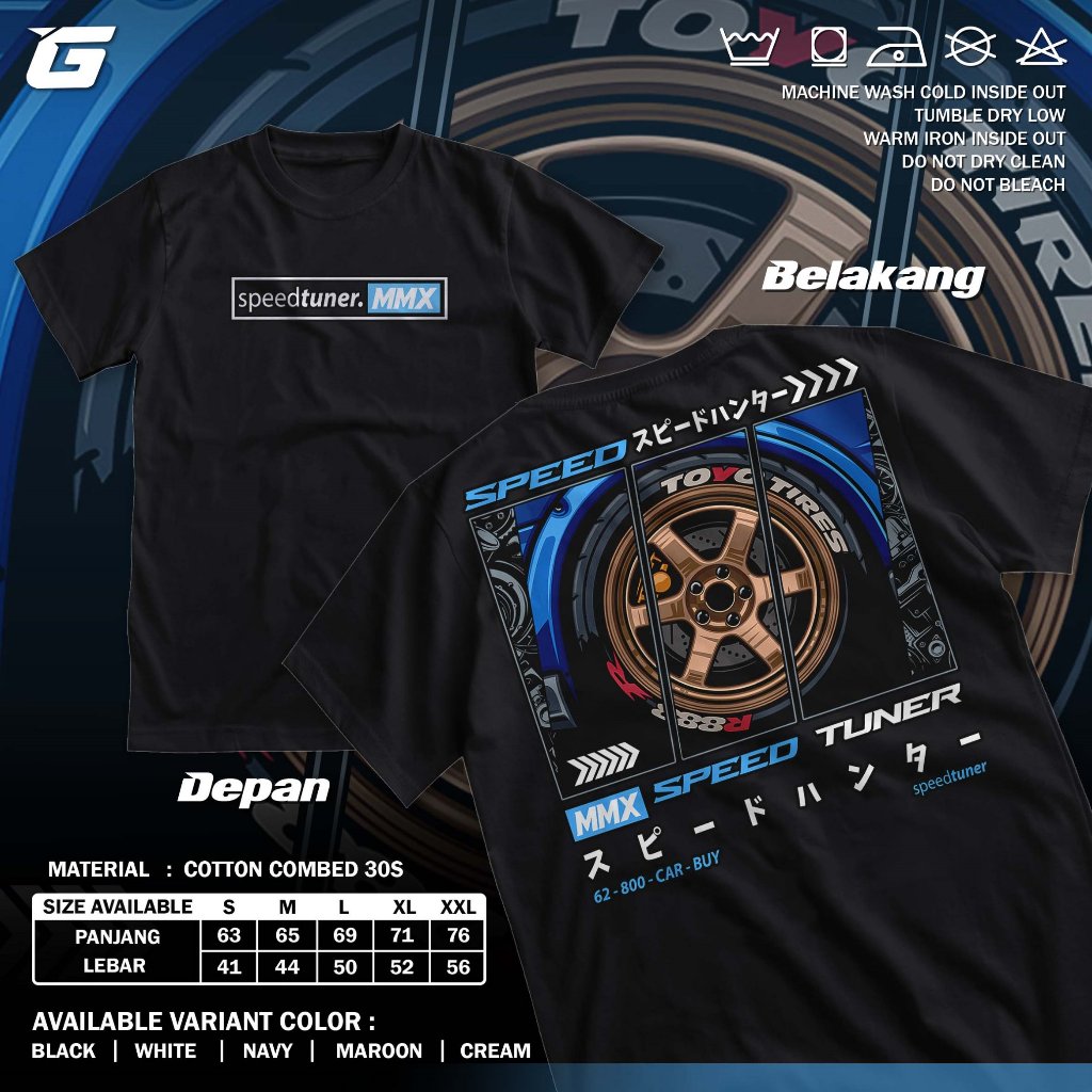 T-shirt Racing Speedtuner Rims MMX Speed Tuner Shirt Distro Motorcycle ...