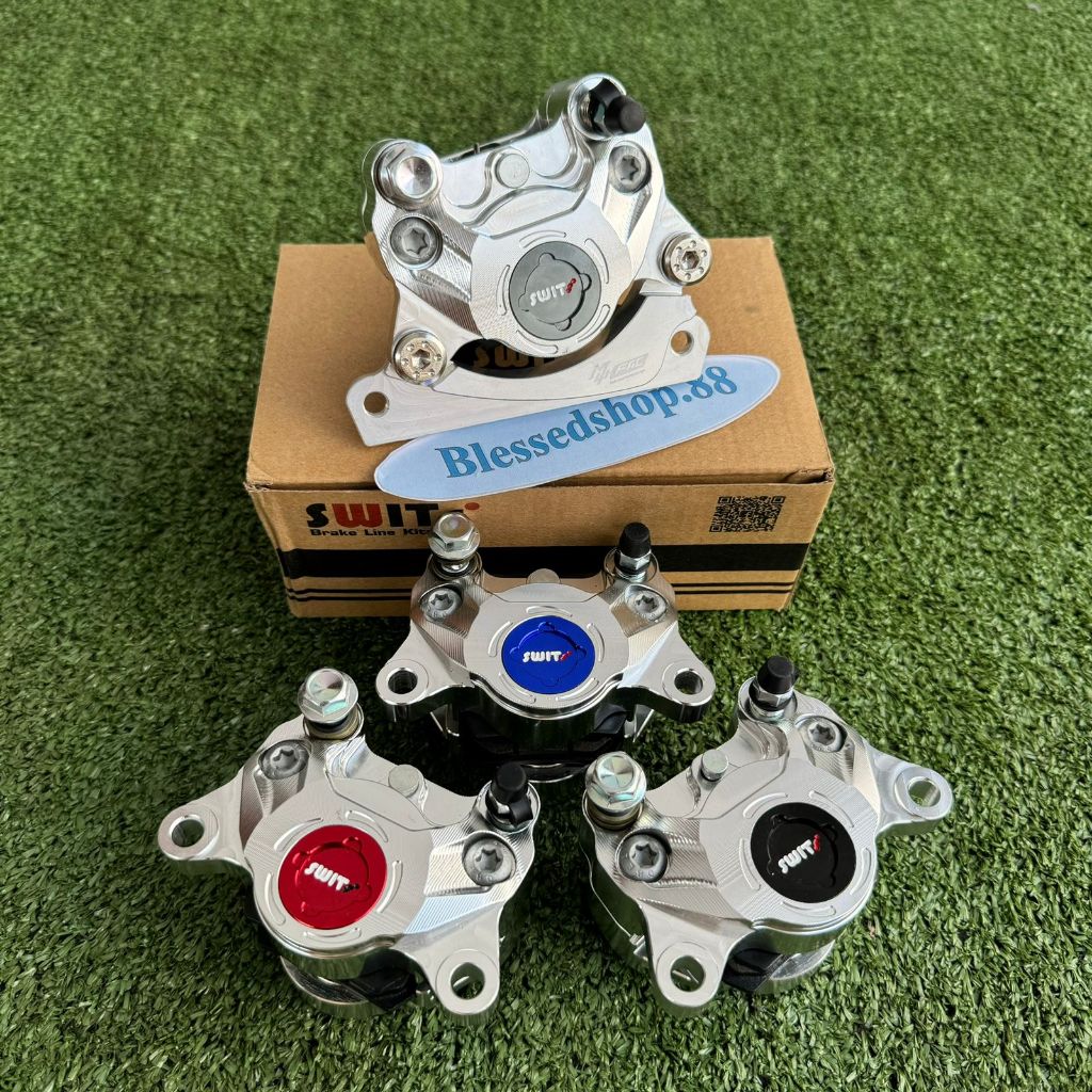 2 PISTON COIN SWITS Caliper Package FULL CNC+2 Bolts+190MM Caliper ...