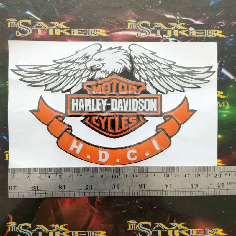 Harley Davidson HDCI cutting sticker measuring 12x20cm | Shopee Philippines