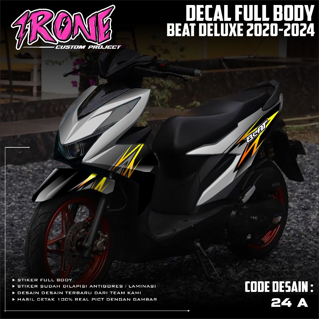 Irone CUSTOM PROJECT Honda Beat Deluxe Street Decal 2020-2024 Latest ...