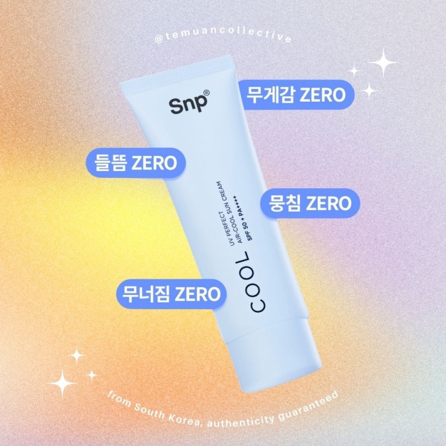 SNP UV Perfect AirCool Sun Cream 50ml / Air Cool Sunscreen SPF 50 ...