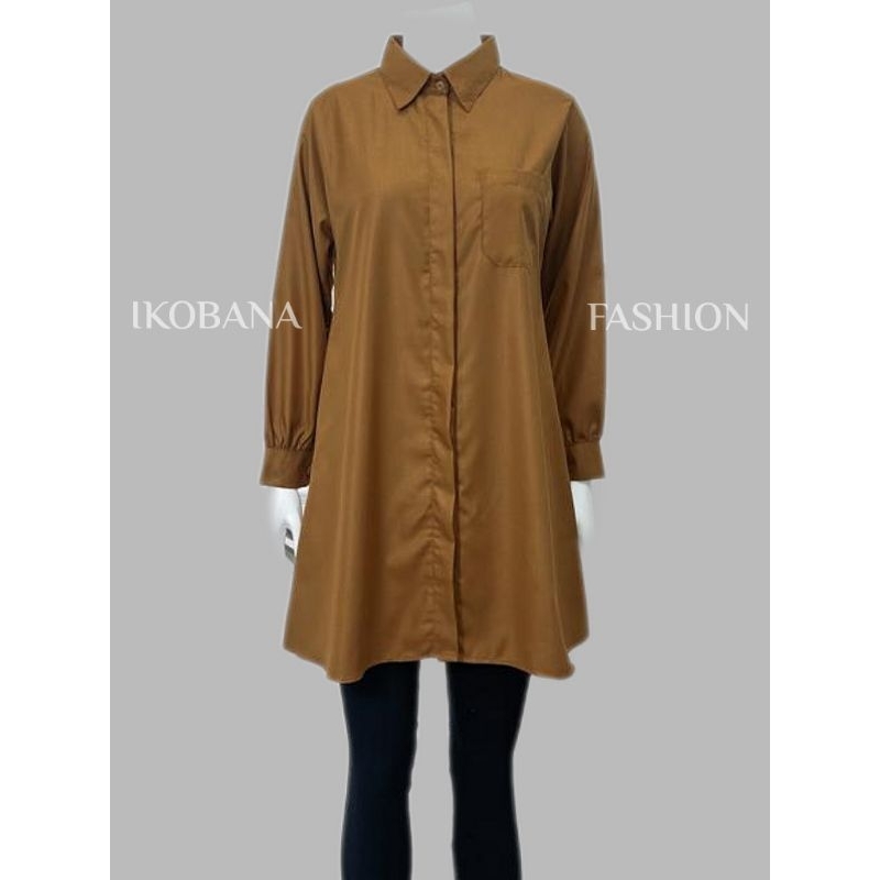 KEMEJA KATUN IMA TOYOBO IMPORTED COTTON SHIRT TUNIC | PREMIUM PLAIN ...