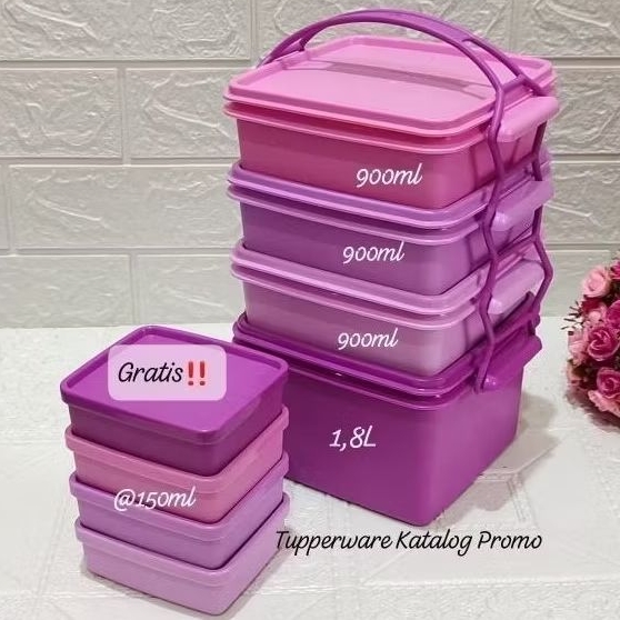 Double SWEET Rantang Ori Tupperware | Shopee Philippines