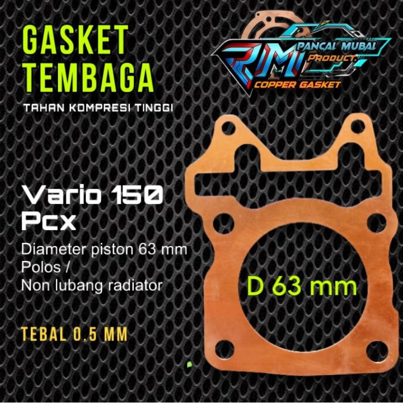 63 MM COPPER PACKING VARIO125 BORE UP VARIO150 PCX150BORE UP 63 COPPER ...