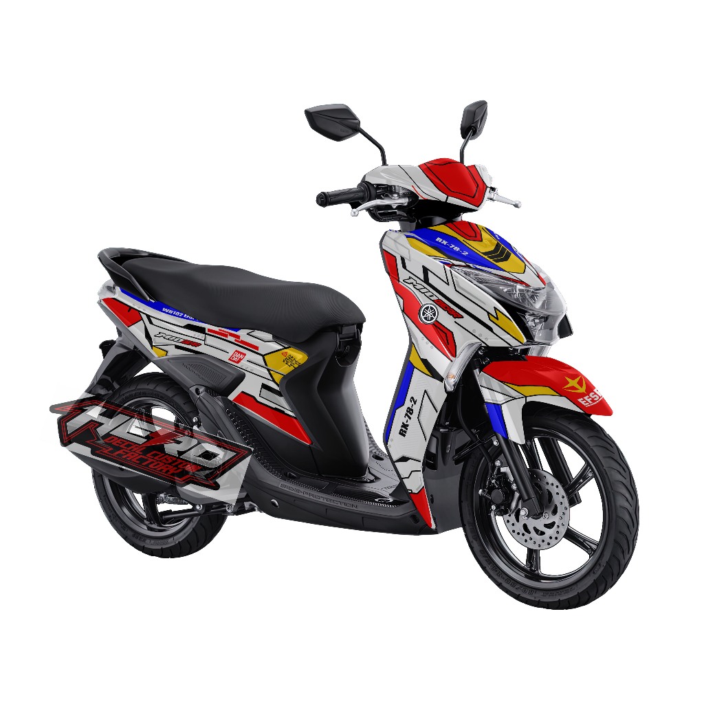 Newest DECAL YAMAHA MIO GEAR GUNDAM EDITION - DECAL FULL BODY YAMAHA ...