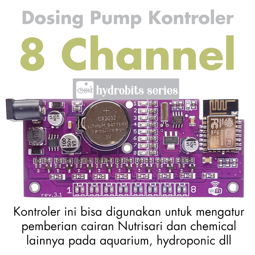 Dosing pump Controller peristaltic pump via andorid wifi 8 channels ...