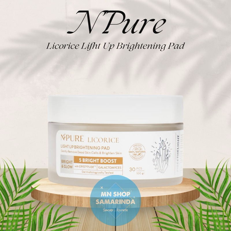 NPURE LICORICE LIGHT UP BRIGHTENING PAD EXFOLIATE NEW PACKAGING ...