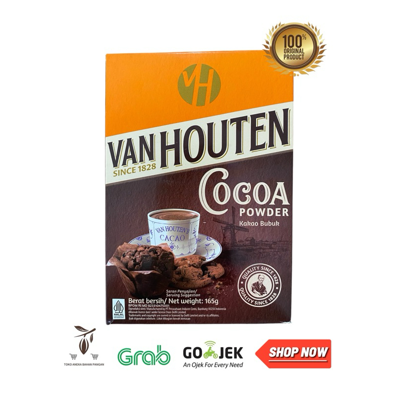 Cocoa Powder Van Houten 45gr 80gr 165gr / Chocolate Powder | Shopee ...