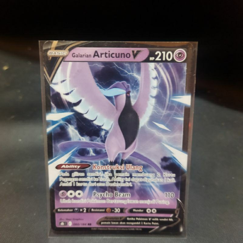 Pokemon TCG Indonesia Galarian Articuno V s8b 060/184 RR original | Shopee Philippines