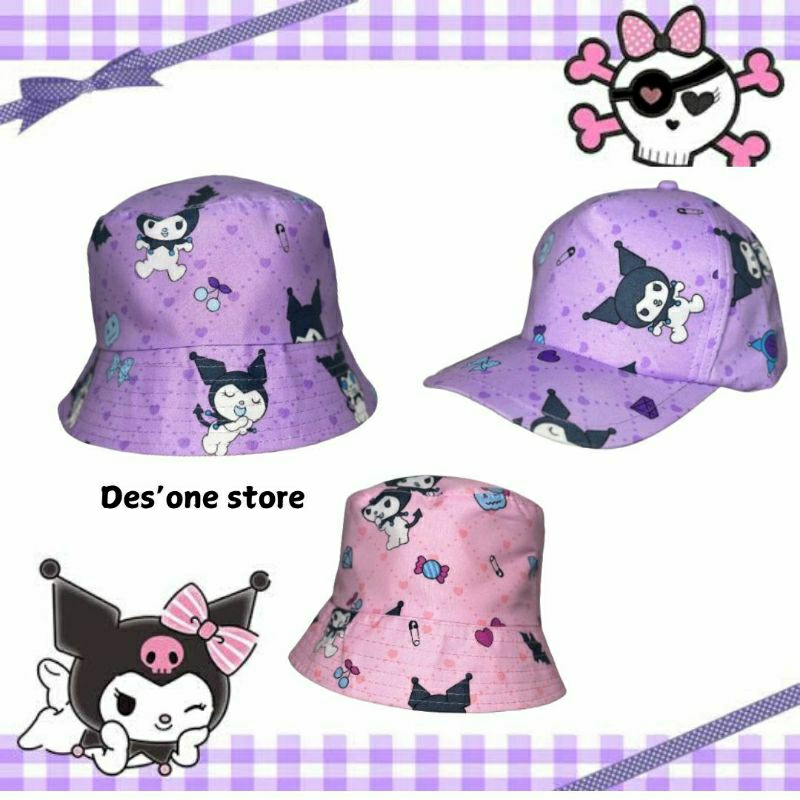 Kuromi Hat cinnamorol my melody Bucket kuromi Hat kuromi Hat kuromi Hat ...