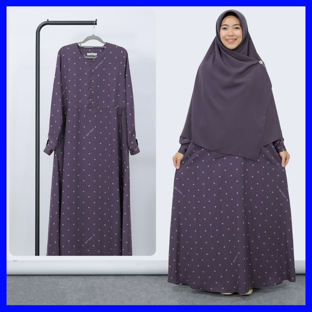 Polka Dot Dress Made of Cool Material Daily Polka Dot Dress Divia Dress ...