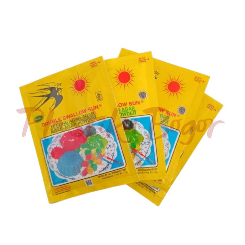 Double Swallow Sun Agar Flour - Agar All Variants 7 Grams / Pcs ...