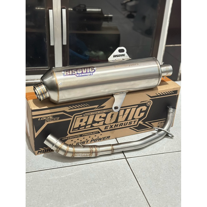 Standard EXHAUST RACING RISOVIC VARIO AEROX NMAX BEAT SCOPY STYLO ...