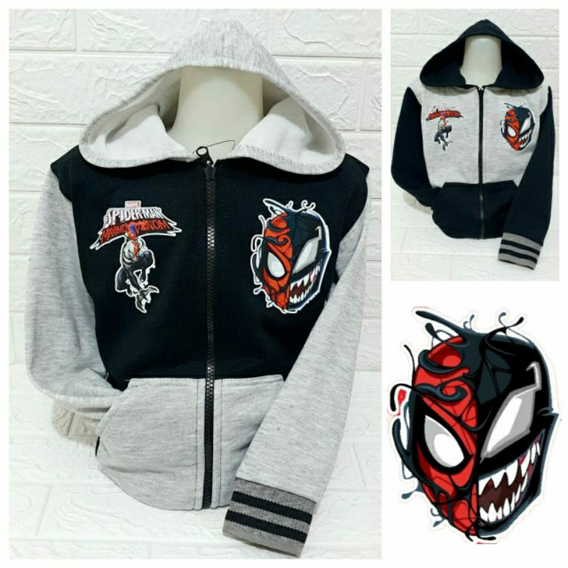 Thick jacket for boys 3 years and over made of Spider venom character ...
