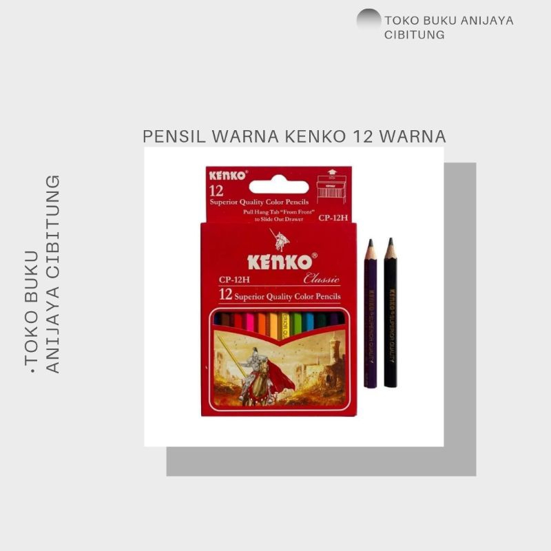 Super QUALITY COLOR PENCIL KENKO BRAND COVER CP-12H/SPR 1 SET CONTAINS ...