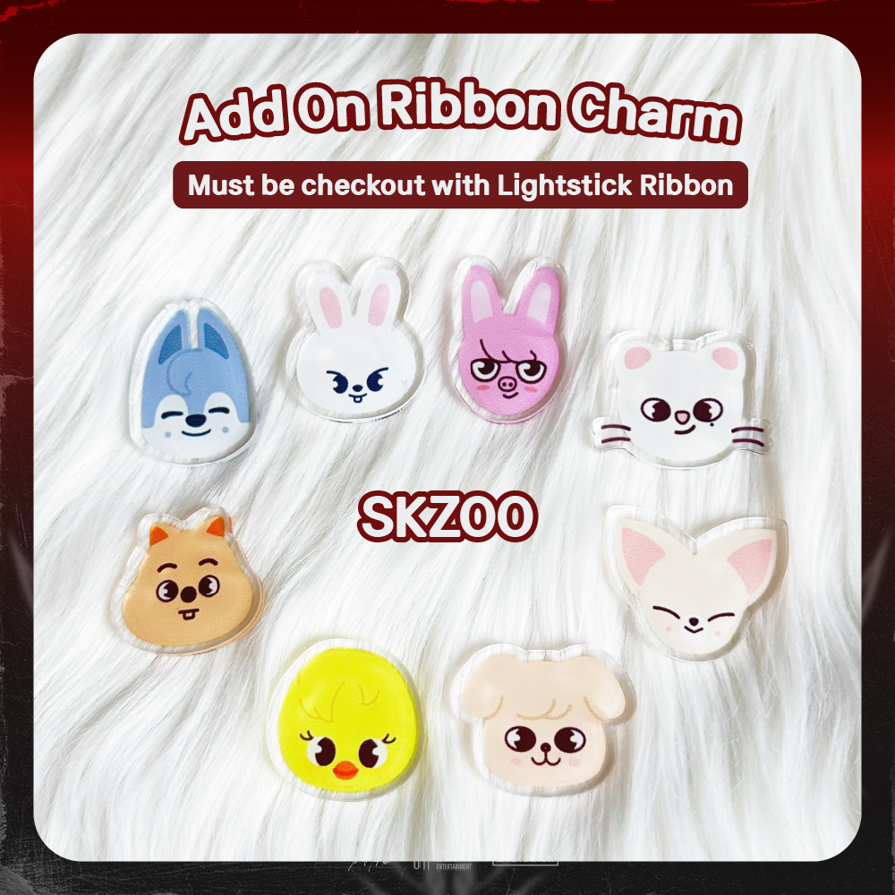 Add ON CHARM for Stray Kids Lightstick ribbon [skzoo] ~ checkout with ...