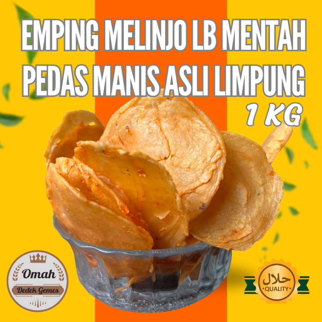 Sweet SPICY RAW MELINJO EMPING LB 1KG READY TO FRIED SUPER QUALITY ...