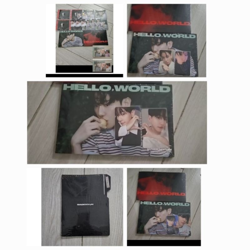 Exo baekhyun hello world album photobook pb sealed jewel usa us unsealed with/without pc and pob ...
