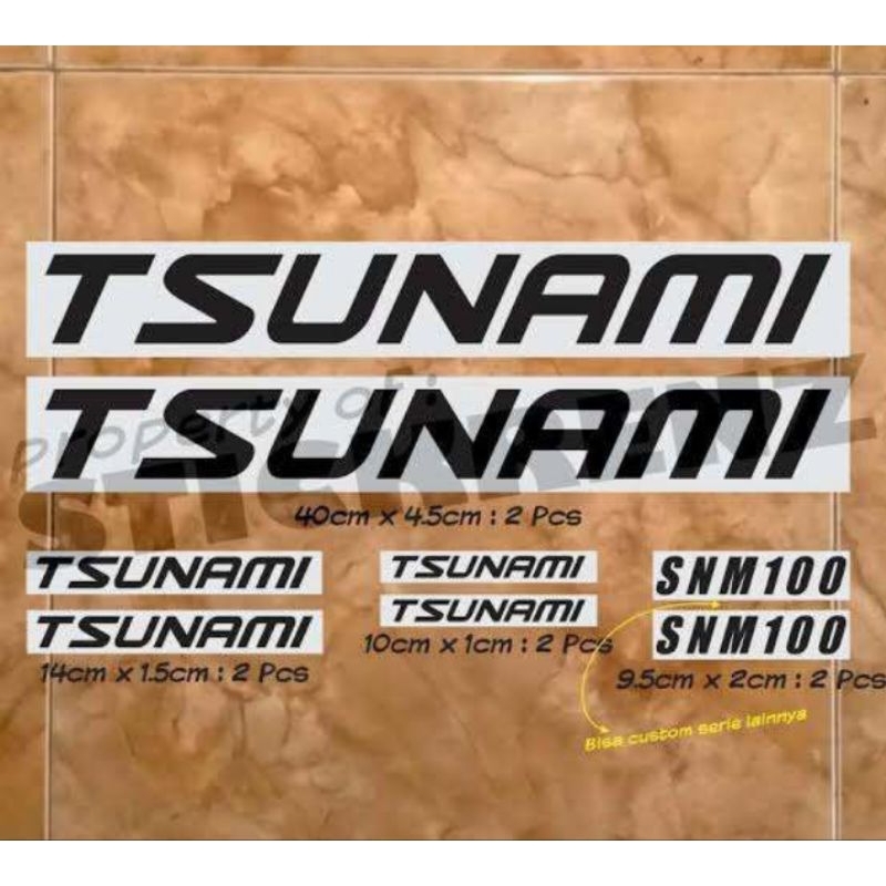 Tsunami Bicycle Cutting Stickers Sunami Fixie Bike Stickers | Shopee ...