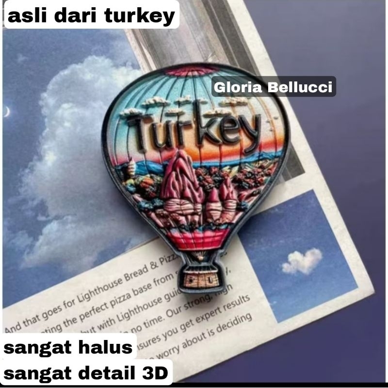 Imported cappadocia turkey refrigerator magnet, souvenir from turkey ...