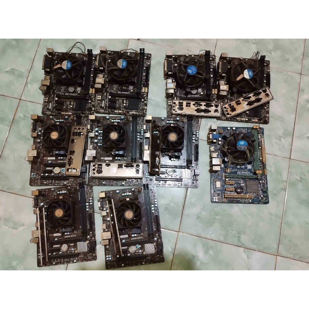 Secondhand damaged computer Mainboard procie fan mobo Motherboard ...