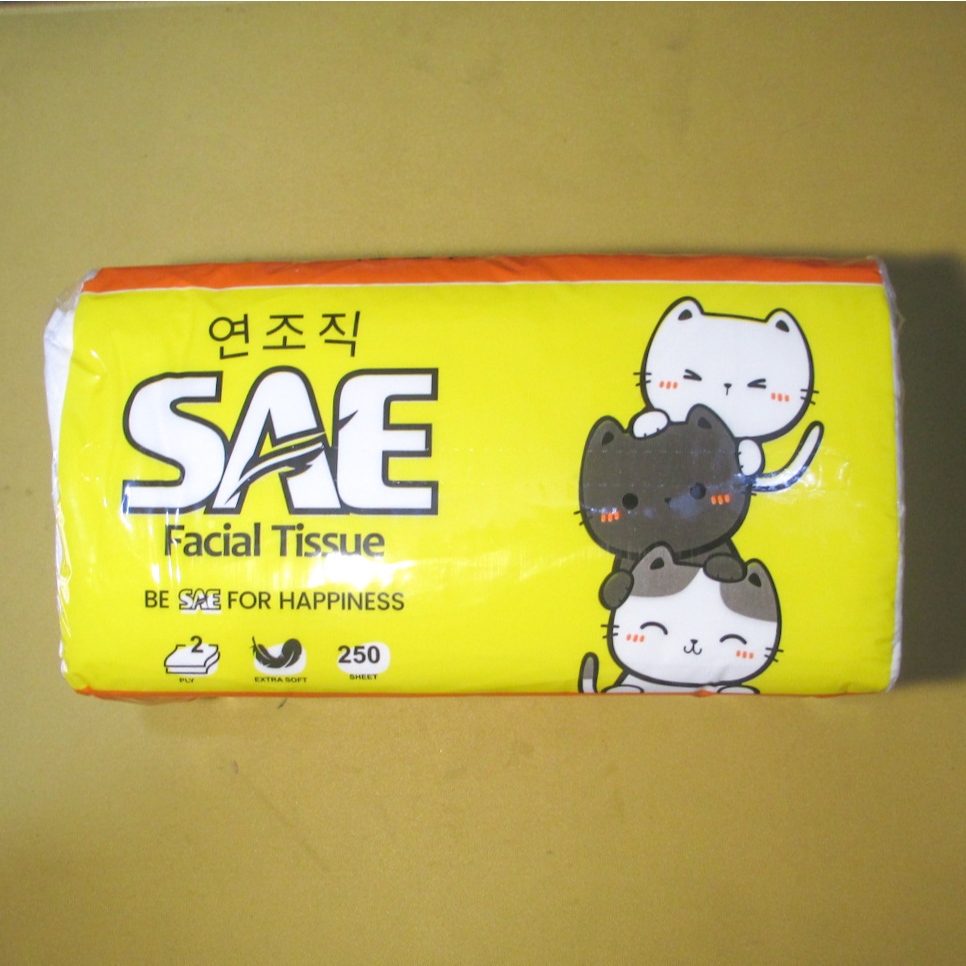 SAE FACIAL Tissue CONTAINS 250 SHEETS | Shopee Philippines