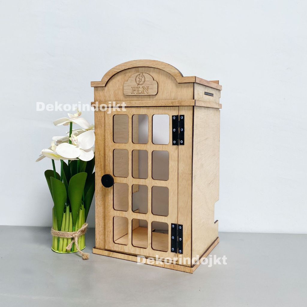 KAYU Aesthetic Postpaid Meter Box type with PLN Wood Motif | Shopee ...
