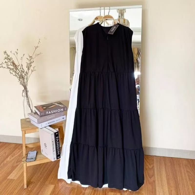 Inner Dress Rempel Susun Premium Rayon Material Jumbo Basic Busui ...