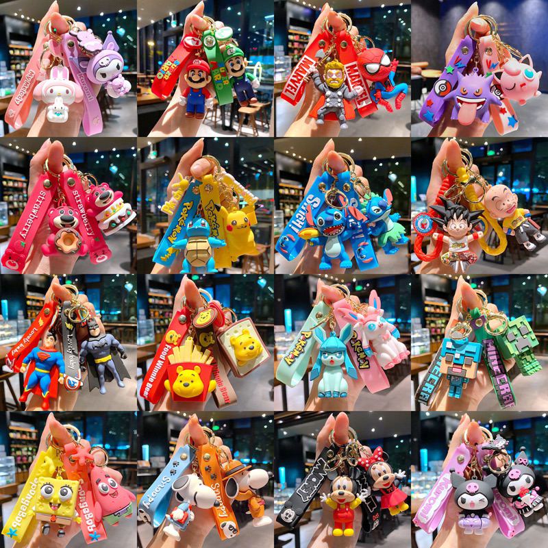 GANTUNGAN Character Keychains/Cute Character Keychains/Cute Character ...