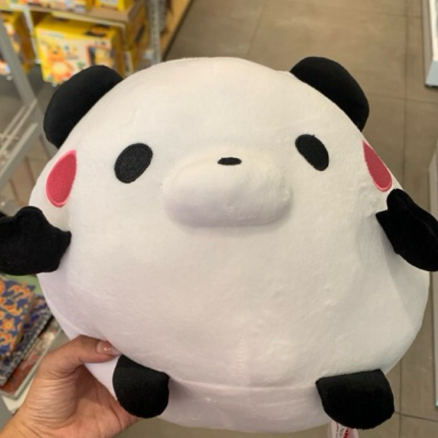 Miniso Round Tumbler Series Plush Toy-Bear, Cow & Panda | Shopee ...