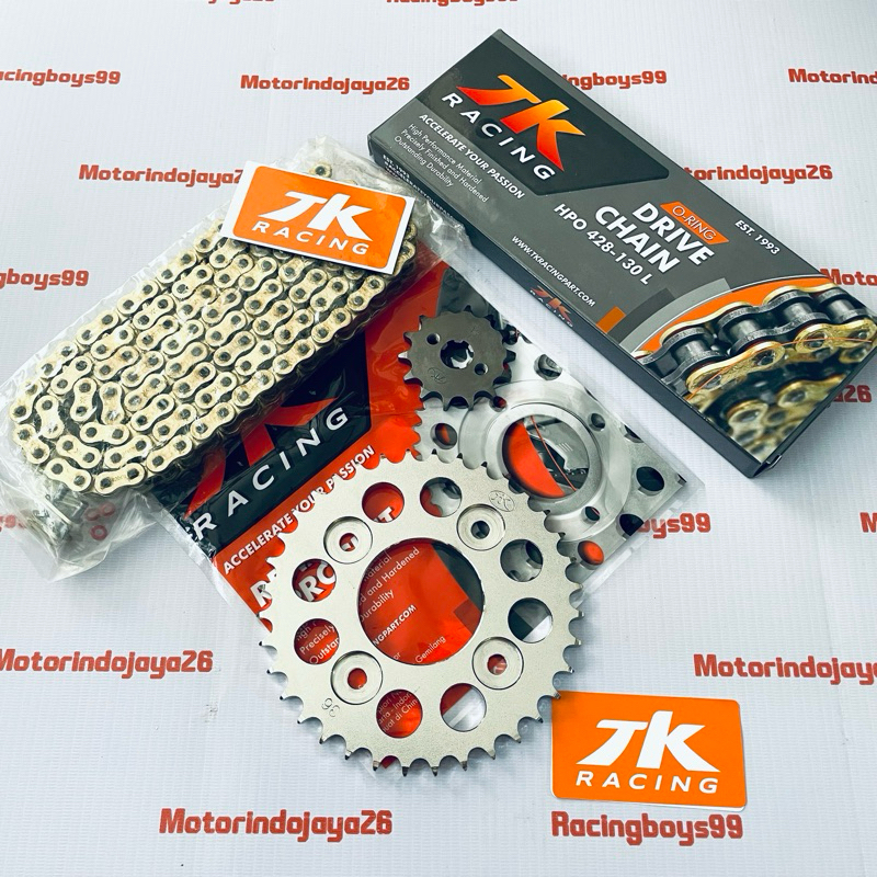 GEAR SET 428 CHAIN O TK RACINGRing KARISMA SUPRA X 125 SUPRA FIT NEW ...