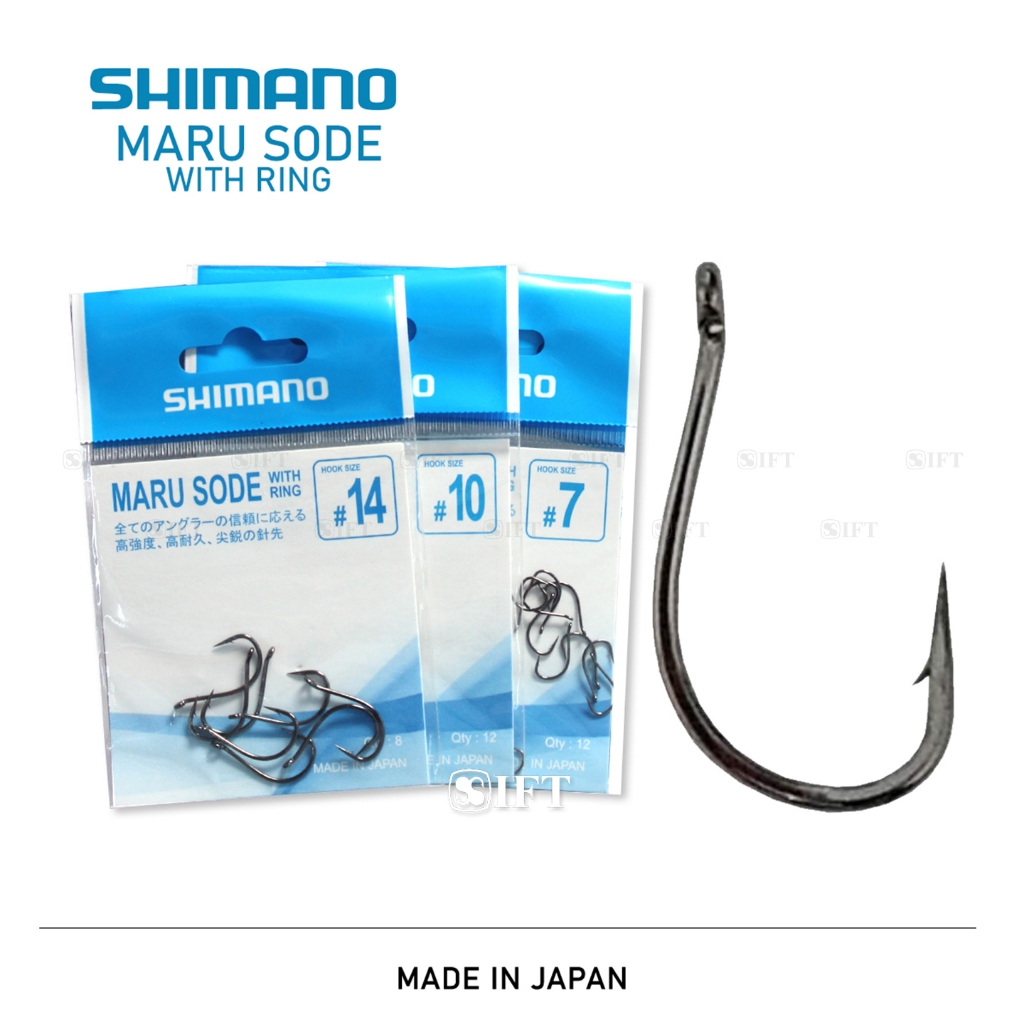 Shimano MARU SODE Hook With Ring Size 1 to 14 | Made in Japan | Shopee ...