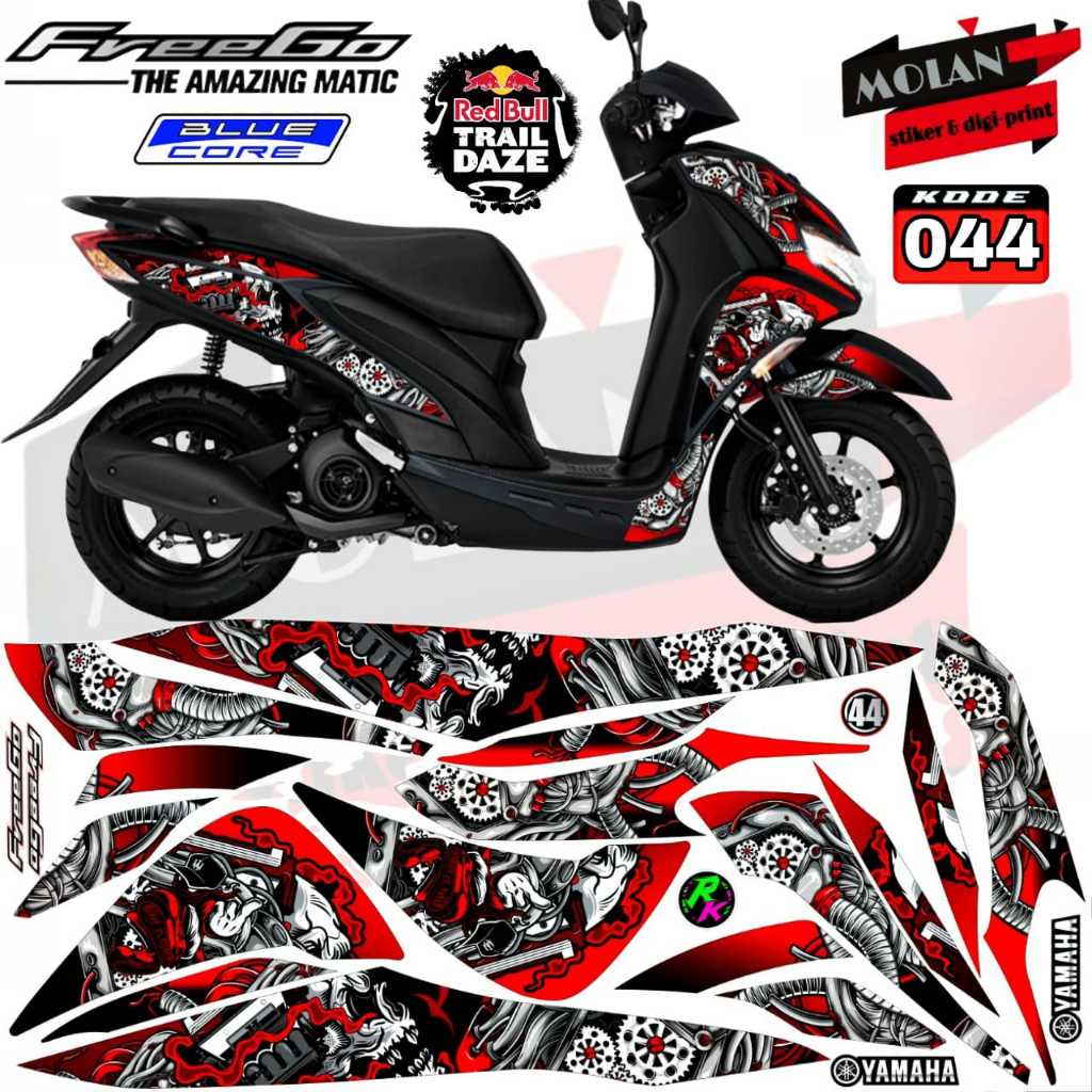 Decal STICKER STRIPING VARIATIONS FREEGO/YAMAHA FREEGO/DECAL FREEGO ...